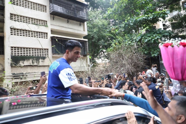 Sonu Sood's 50th Birthday Celebrated with Flower Showers from Adoring Fans