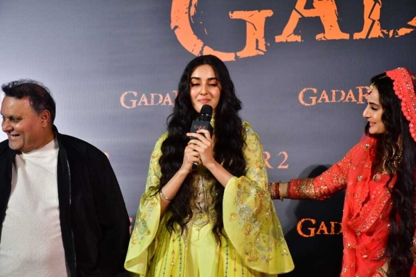 Sunny Deol, Ameesha Patel and other celebs at the trailer launch of Gadar 2