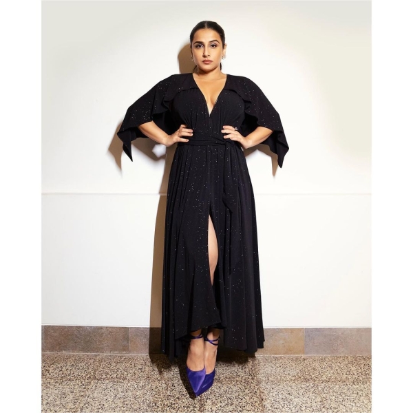 Vidya Balan Stuns in Shimmering Black Dress: A Glamorous Look Worth ...