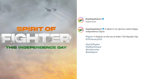 Fighter Motion Poster: Hrithik Roshan and Deepika Padukone Starrer ...