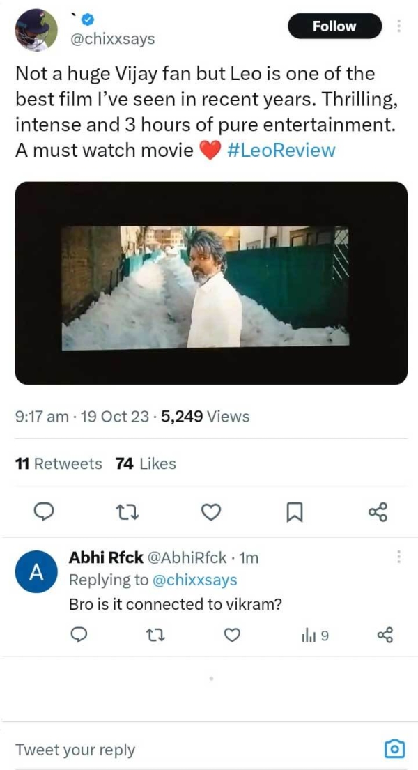 Leo Twitter Review| Leo Audience Reaction| Leo Review