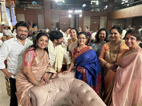 Reunion For Chiranjeevi & Other Veteran Stars at Karthika Nair's ...