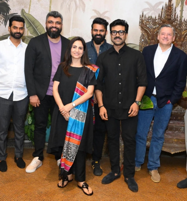 Netflix CEO Meets Ram Charan & Megastar Chiranjeevi
