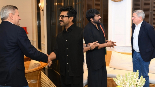 Netflix CEO Meets Ram Charan & Megastar Chiranjeevi